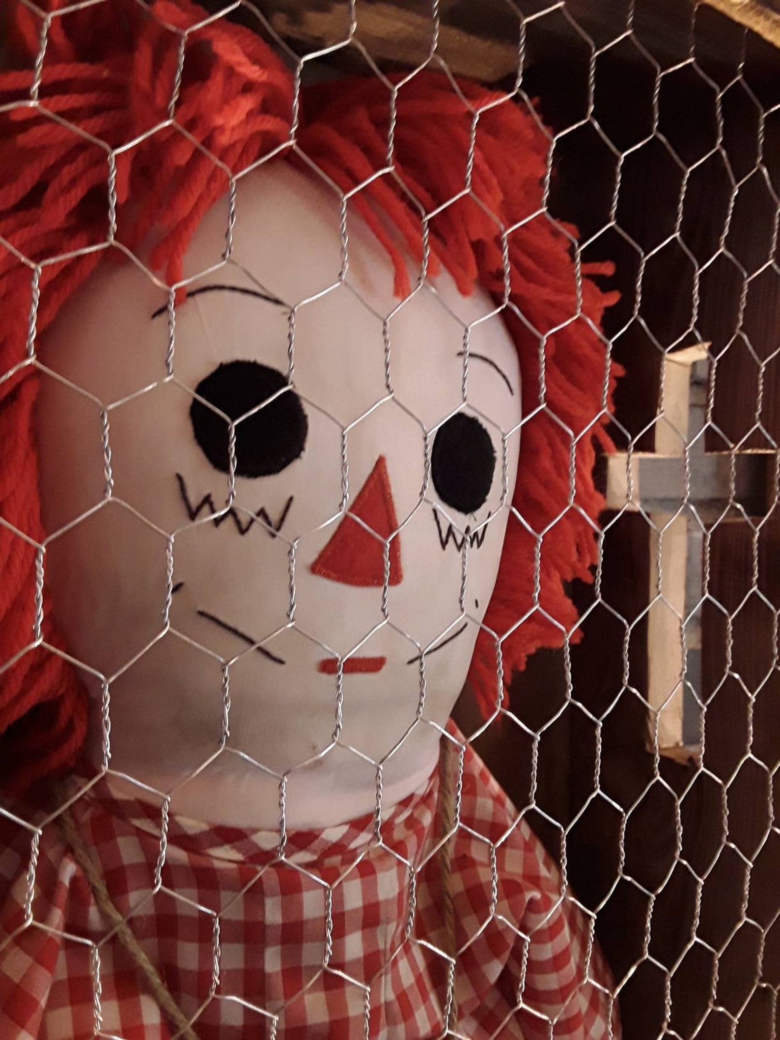 Large Raggedy Annabelle inside Containment Box | Etsy