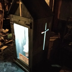 Haunted Museum Style Wooden Containment Cabinet. Doll Not Included - Etsy