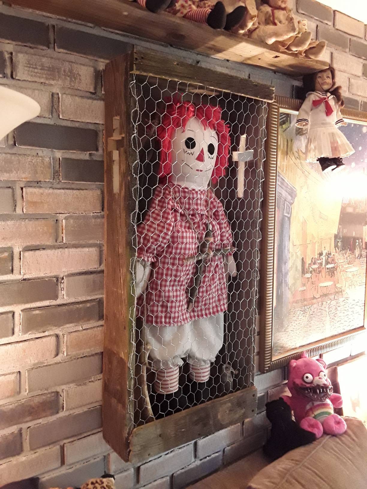 Large Raggedy Annabelle inside Containment Box | Etsy