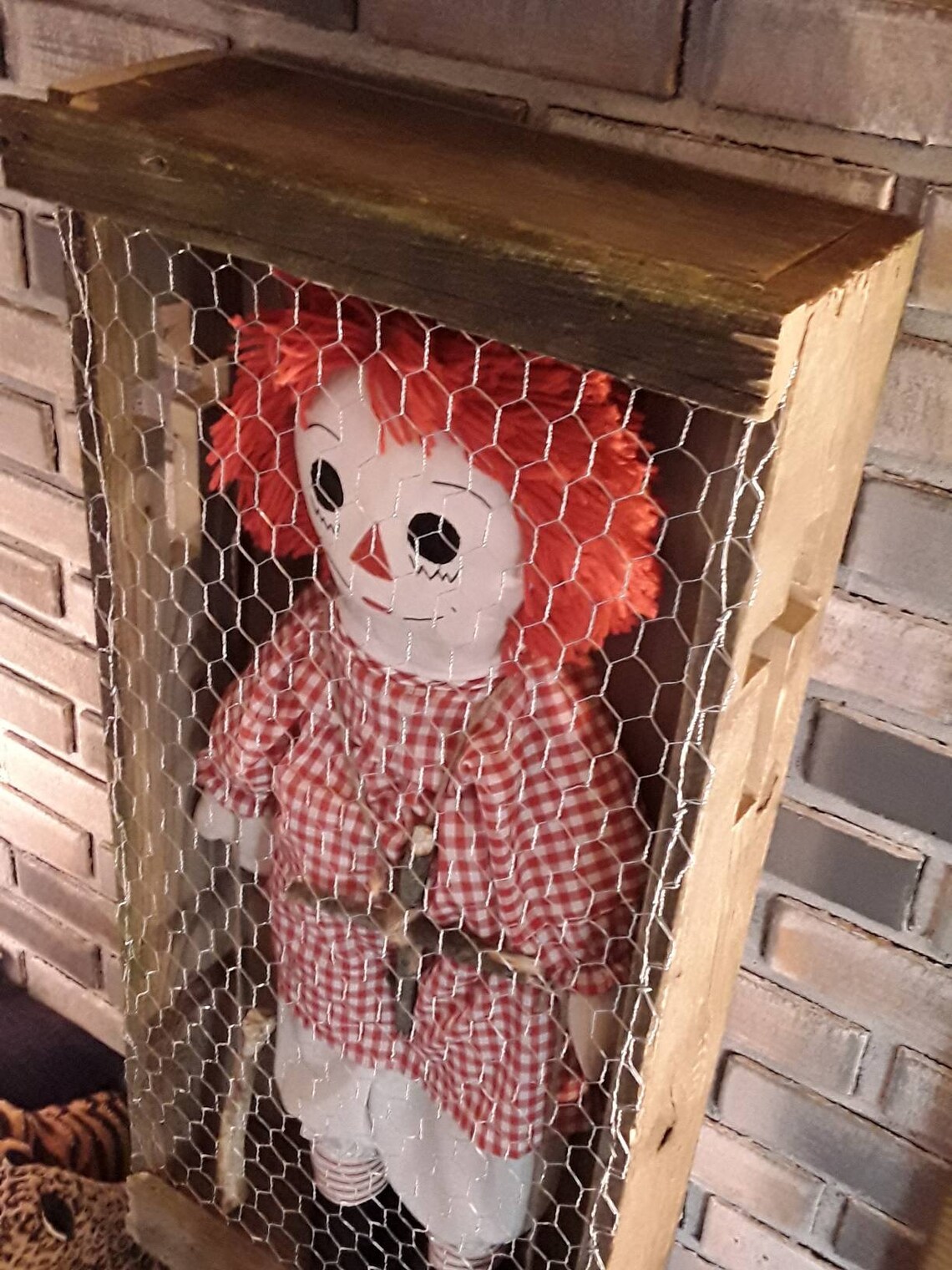 Large Raggedy Annabelle inside Containment Box | Etsy