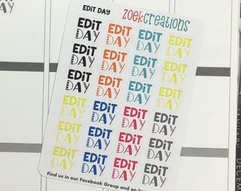 Typography stickers | Etsy