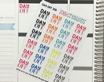 Typography stickers | Etsy