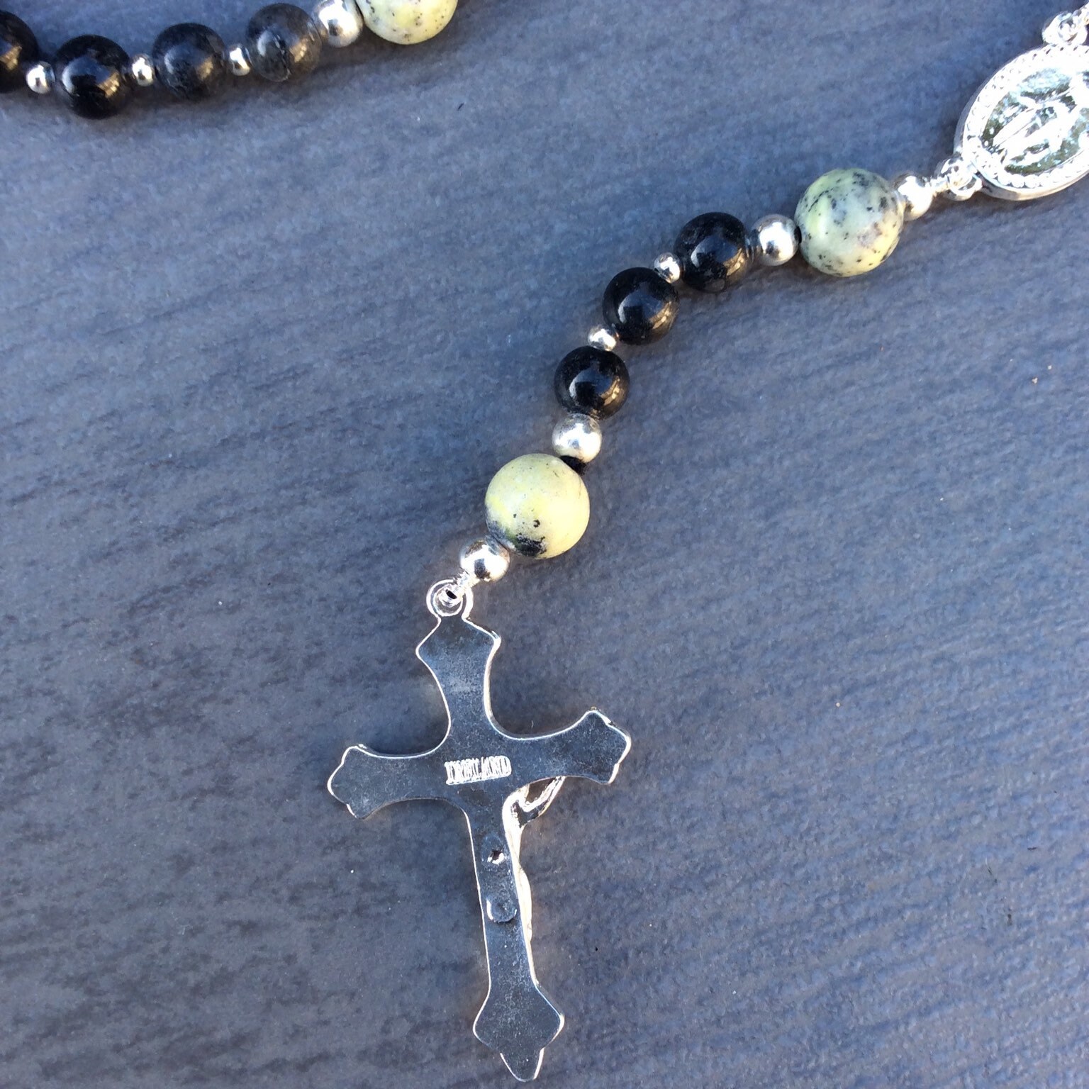 Irish Rosary Beads. Kilkenny Marble With Connemara Marble | Etsy