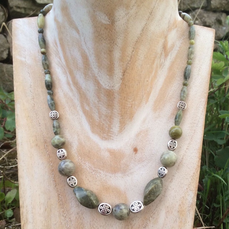 Connemara Marble Quality Celtic Necklace.irish Traditional | Etsy