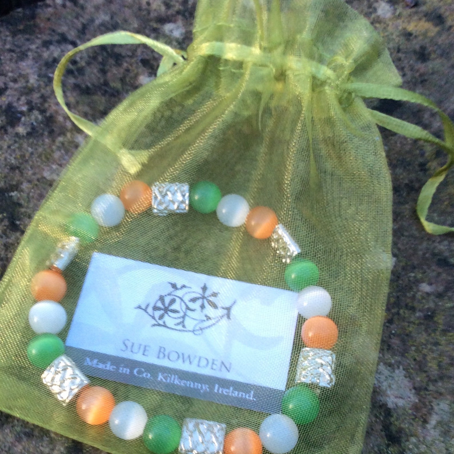 Irish Flag Bracelet. Celtic Bracelet St. Patrick's Day Irish Jewelry ...