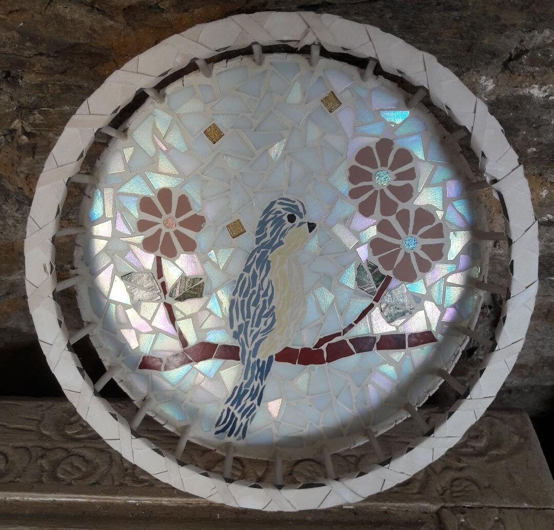 Bird Mosaic Bread Basket - Etsy