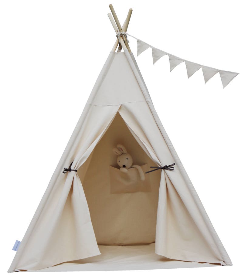 Organic Canvas Teepee Bundle With Polesfloor Window Pocket - Etsy Canada