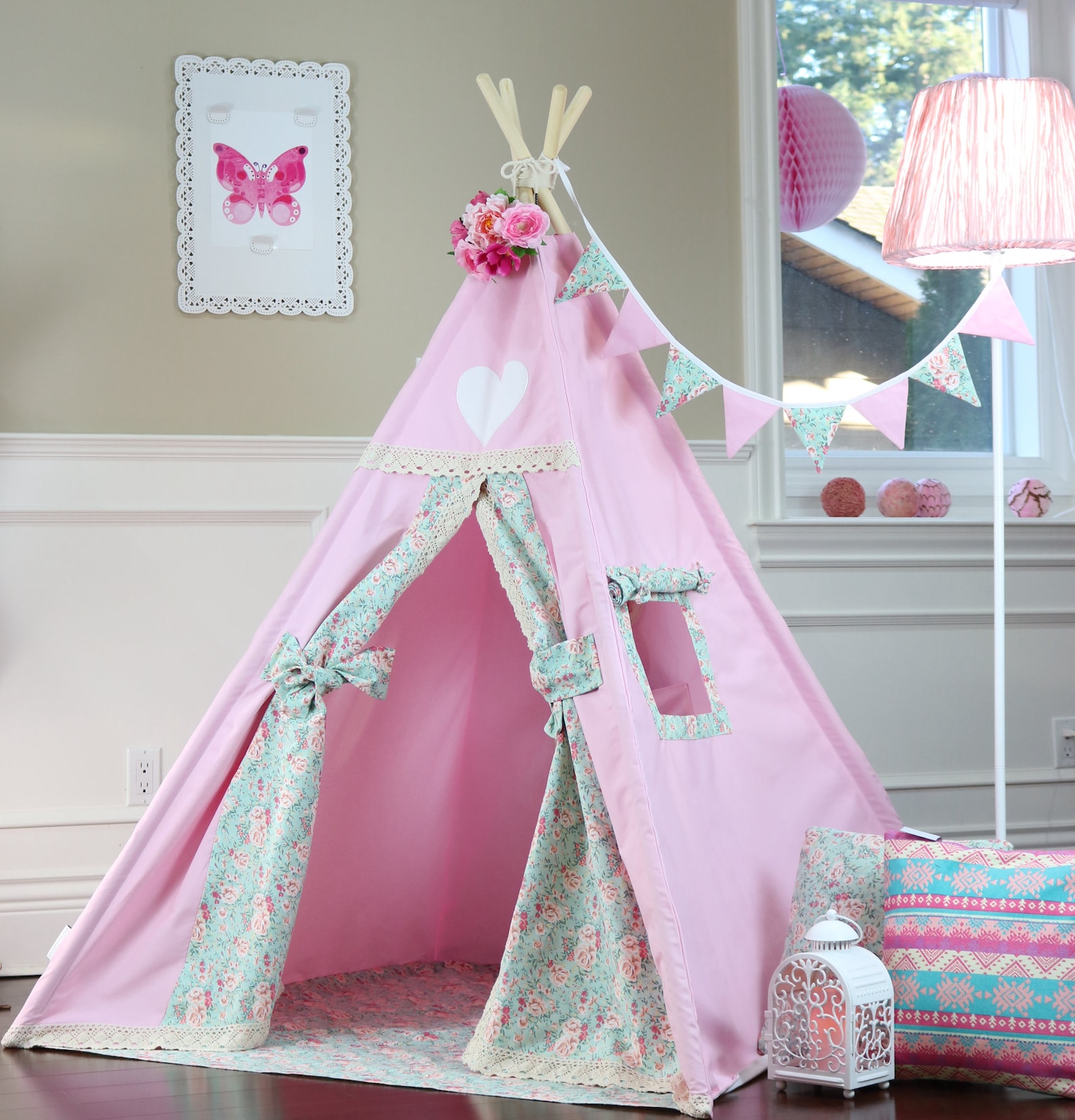 Belle Teepee Bundle With Teepeepolescushioned Matled - Etsy Canada