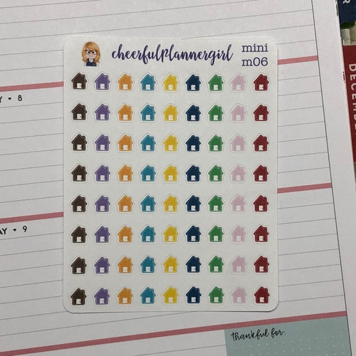 Mortgage Due Planner Stickers House Mortgage Stickers Rent | Etsy