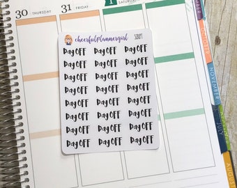 Day off Heart Planner Stickers 26 Count - Etsy