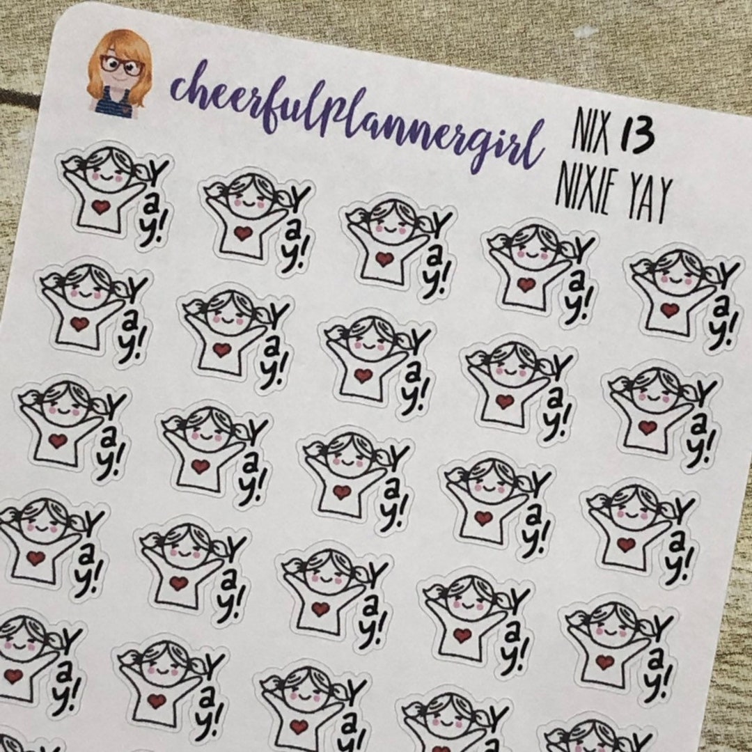 Nixie Yay Planner Stickers - Etsy