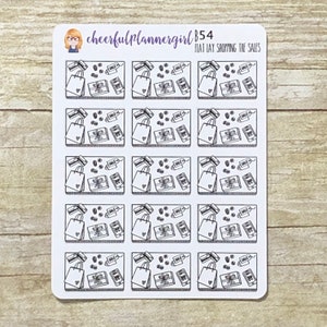 Shopping the Sales Flat Lay Planner Stickers - Etsy