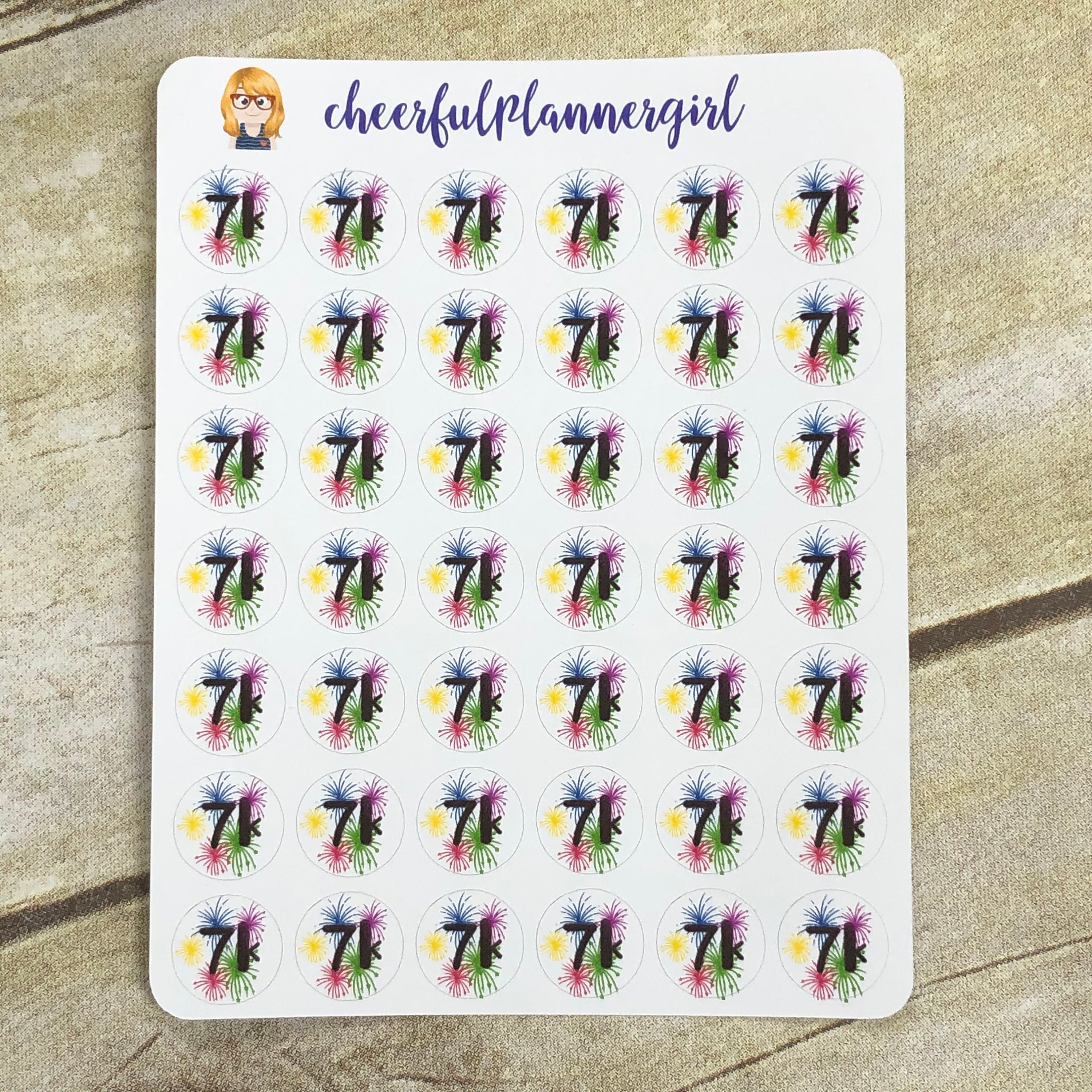 7k Step Goal Planner Stickers | Etsy