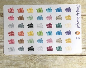 42 Cute Cash Envelopes/budget/save/money Planner Stickers - Etsy