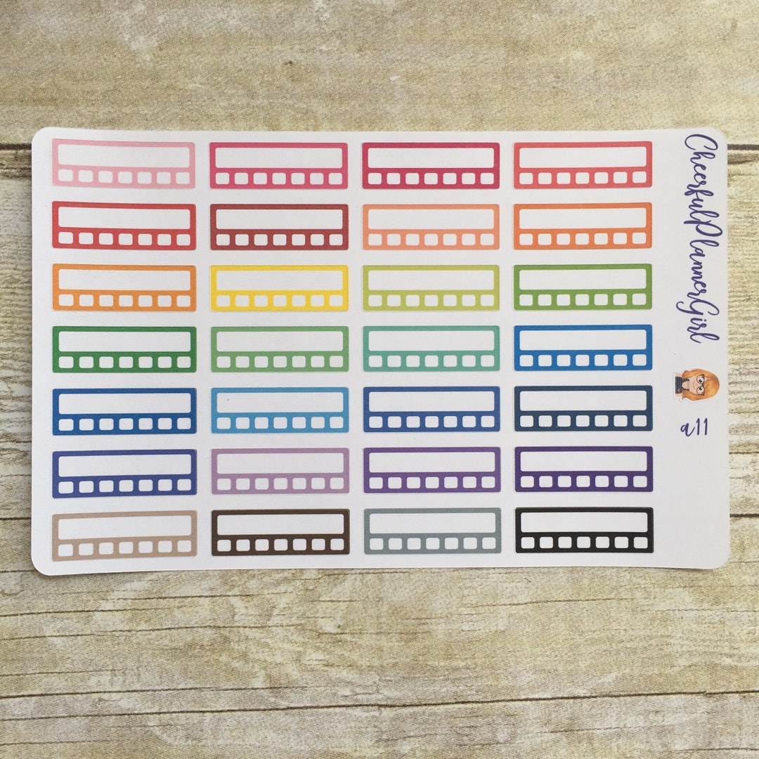 Rainbow Functional Habit Trackers Planner Stickers - Etsy