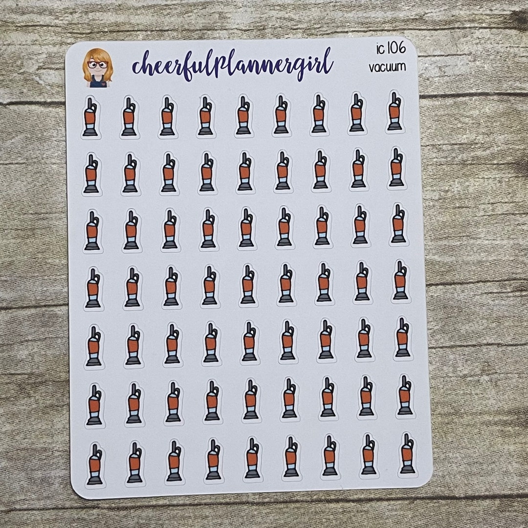 Doodle Vacuum Mini Stickers - Etsy
