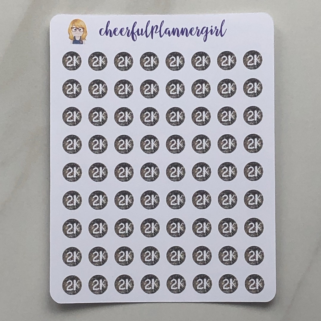 2k Step Goal Mini Planner Stickers - Etsy