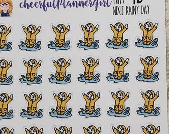 Nixie Dog Bath Planner Stickers - Etsy