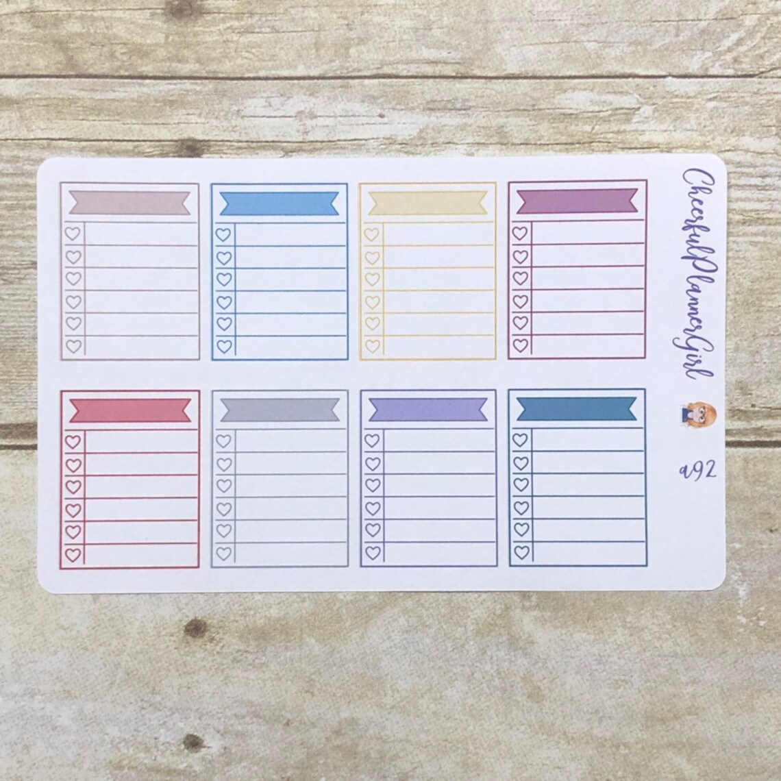 Notepad Checklist Planner Stickers - Etsy