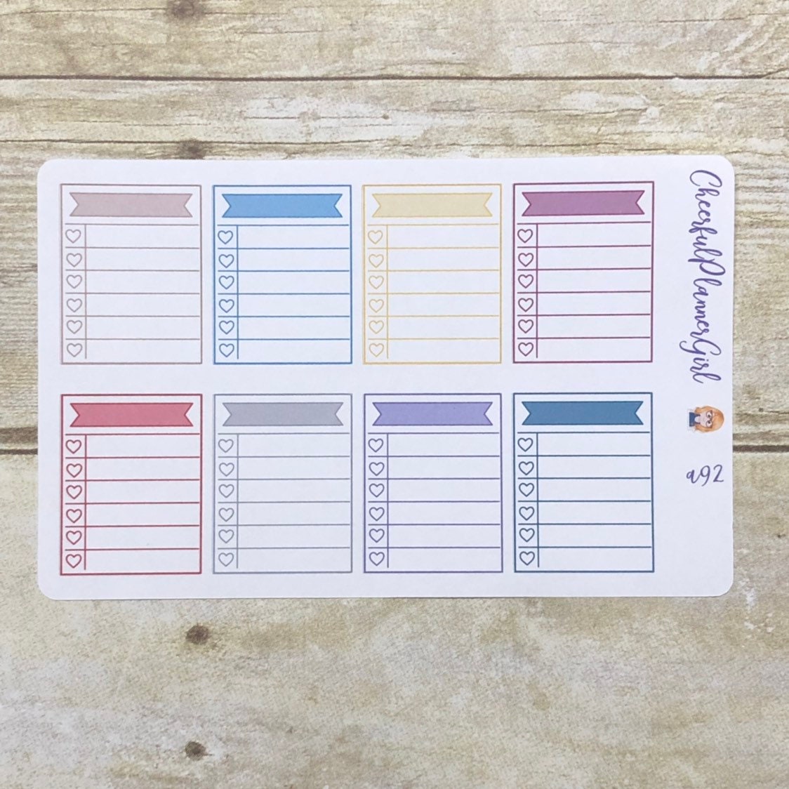 Notepad Checklist Planner Stickers | Etsy