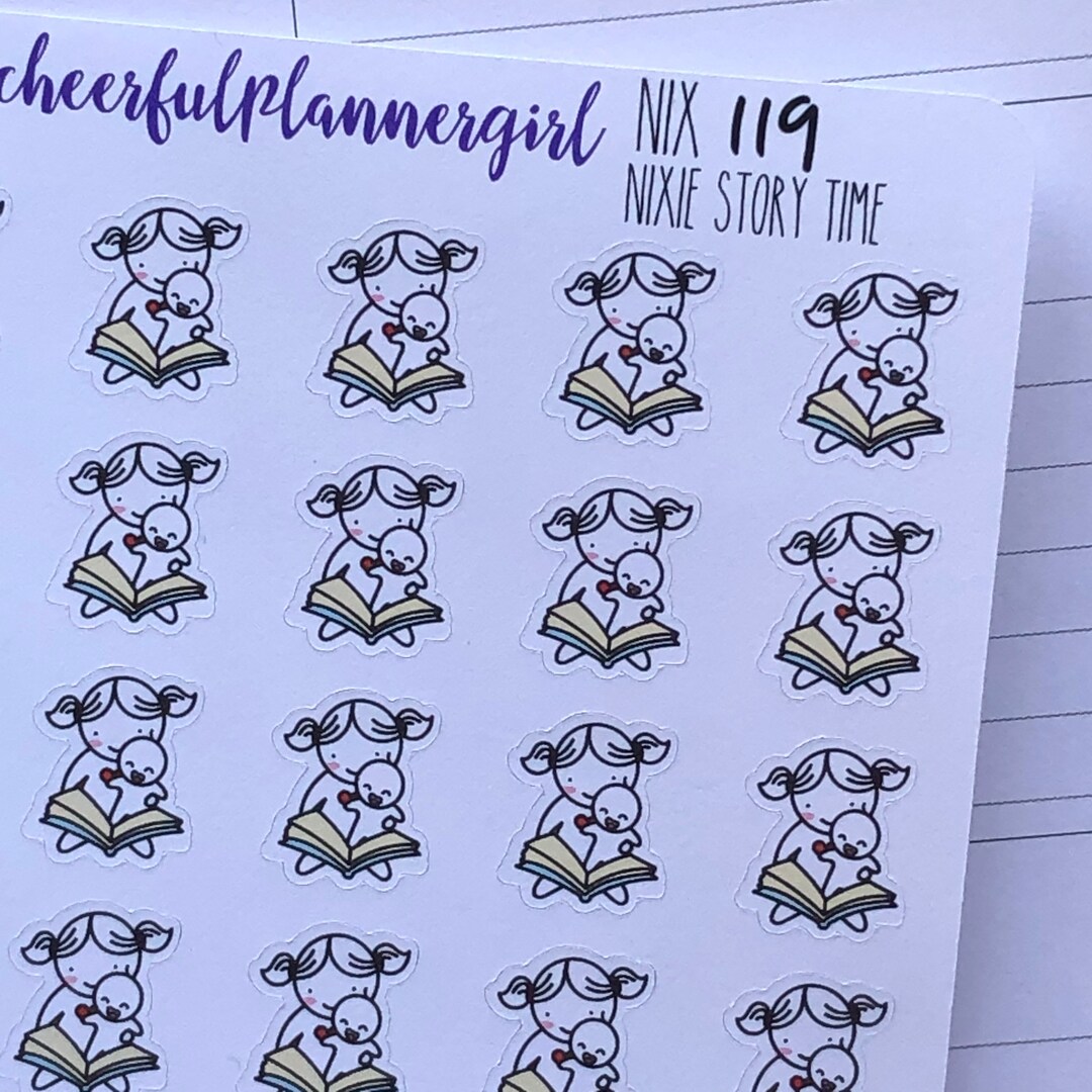 Nixie Story Time Planner Stickers - Etsy