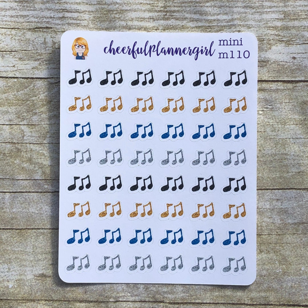 Music Notes Mini Stickers - Etsy