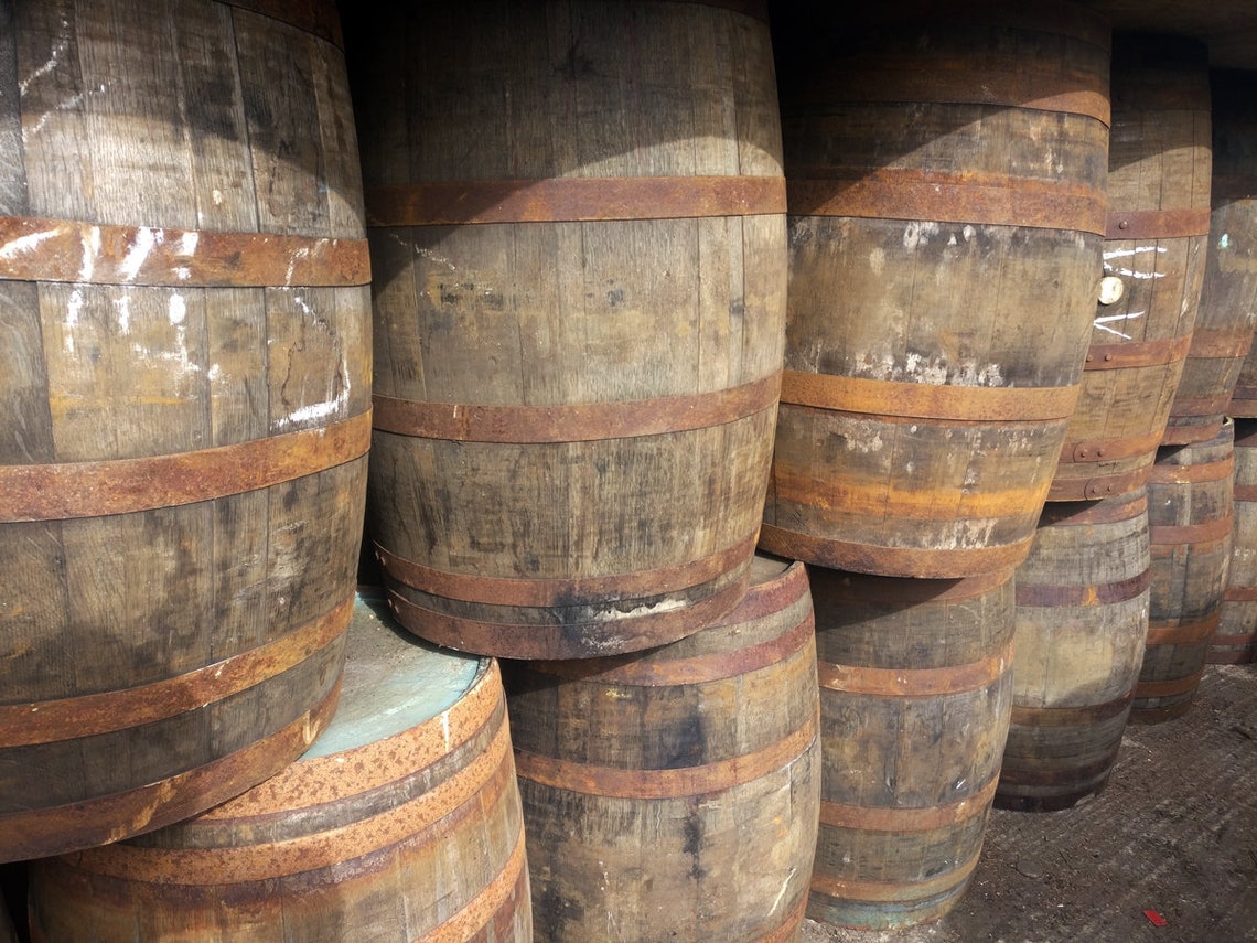 Whiskey Barrel Reclaimed Rustic Oak Perfect Garden Feature | Etsy