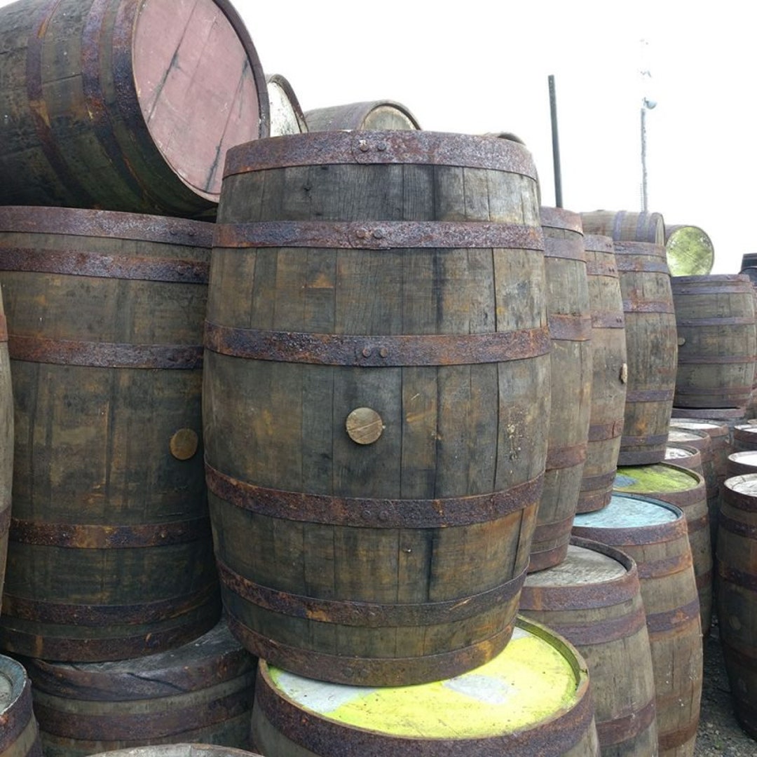 Whiskey Barrel Reclaimed - Rustic Oak Perfect Garden Feature *please ...
