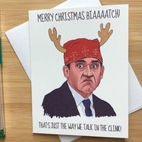 Dwight Schrute Elf Christmas Card | Merry Christmas the Office Greeting ...