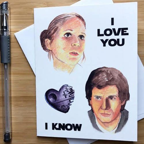 Cute 'I Love You I Know' Card Valentine Card for Him - Etsy