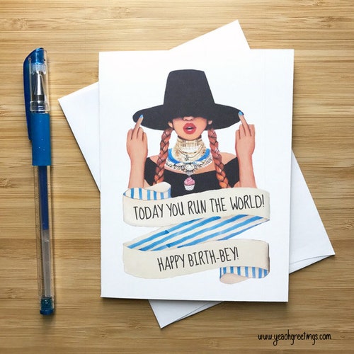 Cute Fingers up Birthday Card Hop Hop Gift Happy Birthday - Etsy