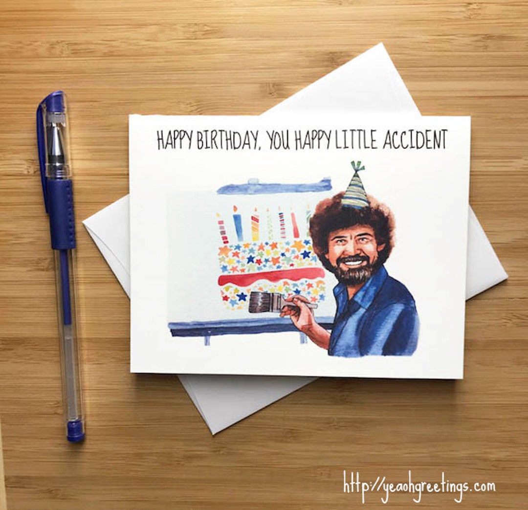 Cute 'happy Little Accident' Birthday Card, Funny Birthday Card ...