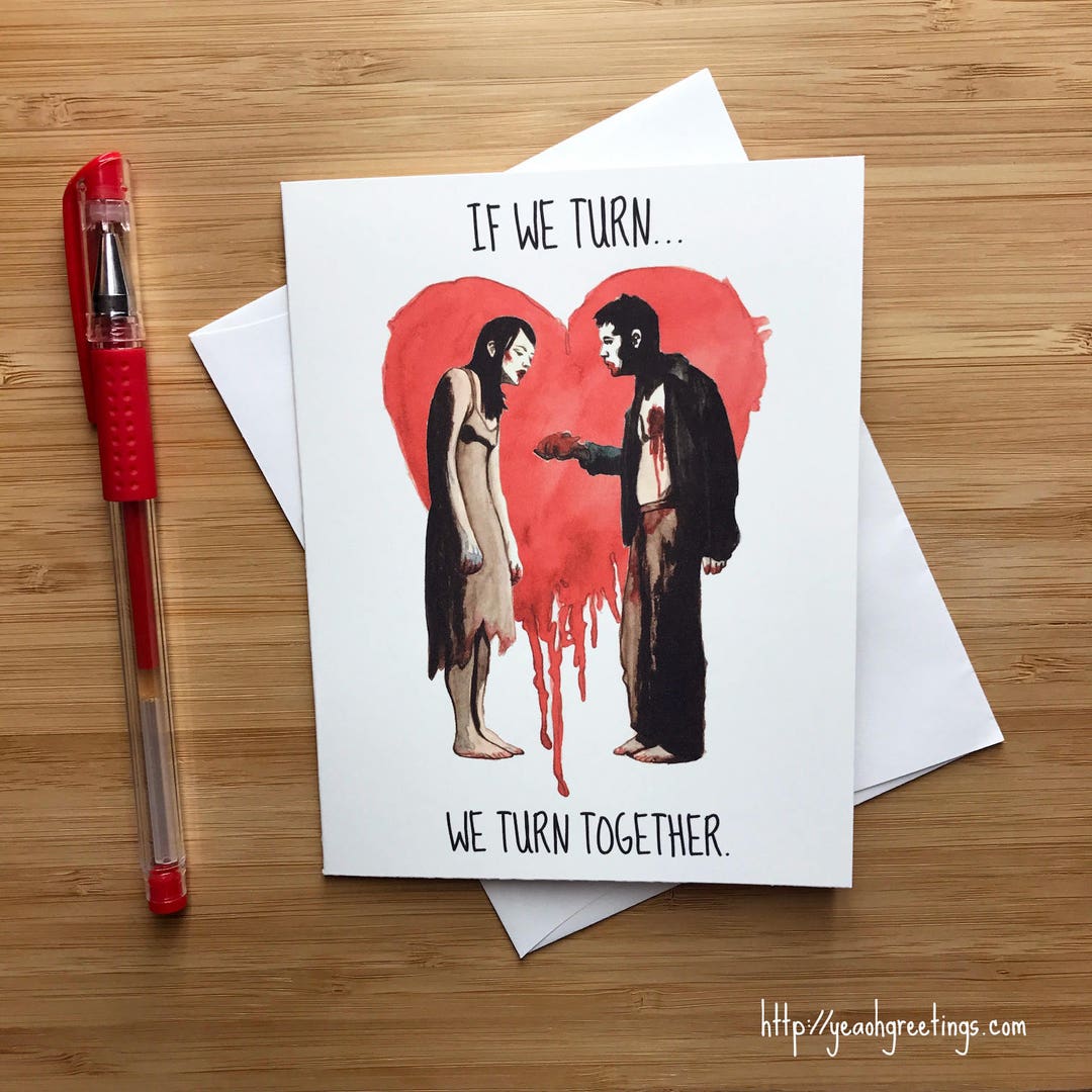 Cute Zombie Love Valentines Card, Zombie Gift, Anniversary Cards ...