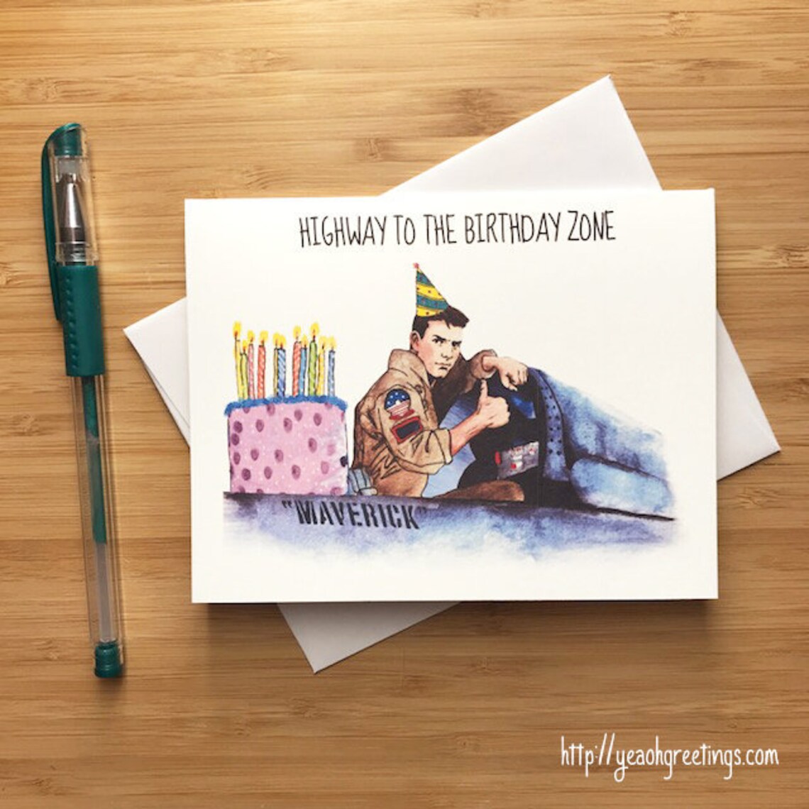 Funny 'highway to the Birthday Zone' Greeting Card - Etsy