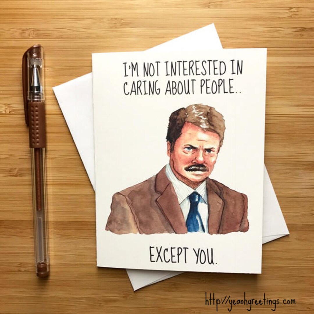 Funny Ron Cute Love Card, Cute Valentine Card for Boyfriend ...