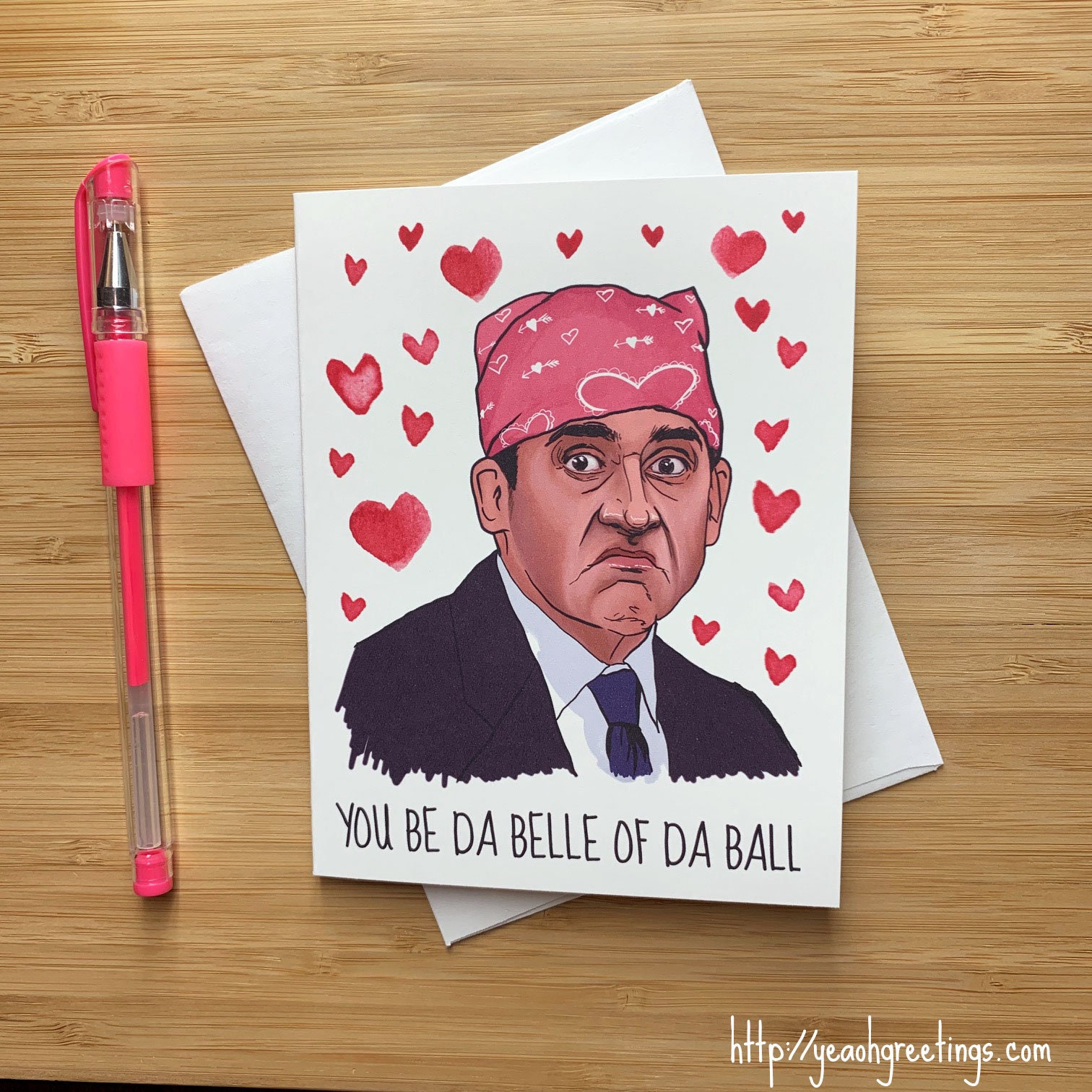 Funny Prison Mike 'belle of Da Ball' Love Card Funny - Etsy