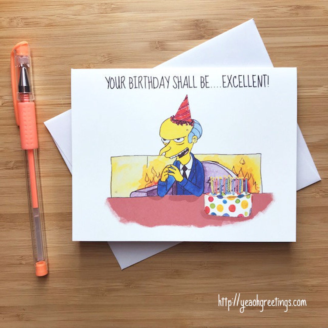 Funny 'your Birthday Shall Be Excellent', Birthday Card, Animation, Pop ...