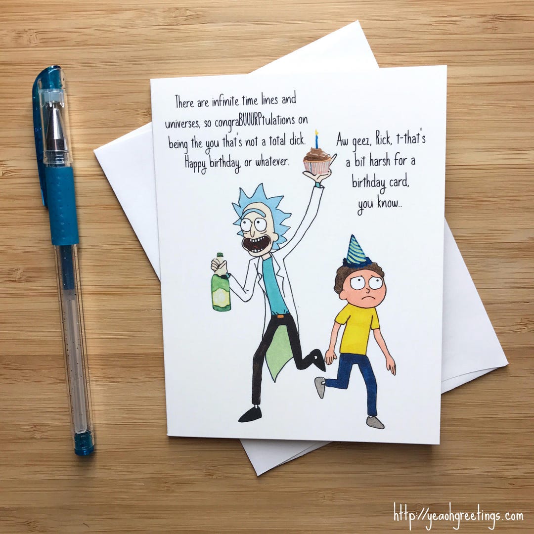 Funny Mad Scientist Birthday Card, Cute Birthday Card, Happy Birthday ...