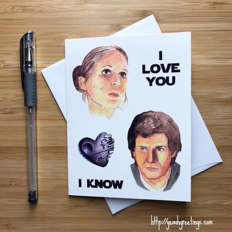 Cute 'I Love You I Know' Card Valentine Card for Him - Etsy