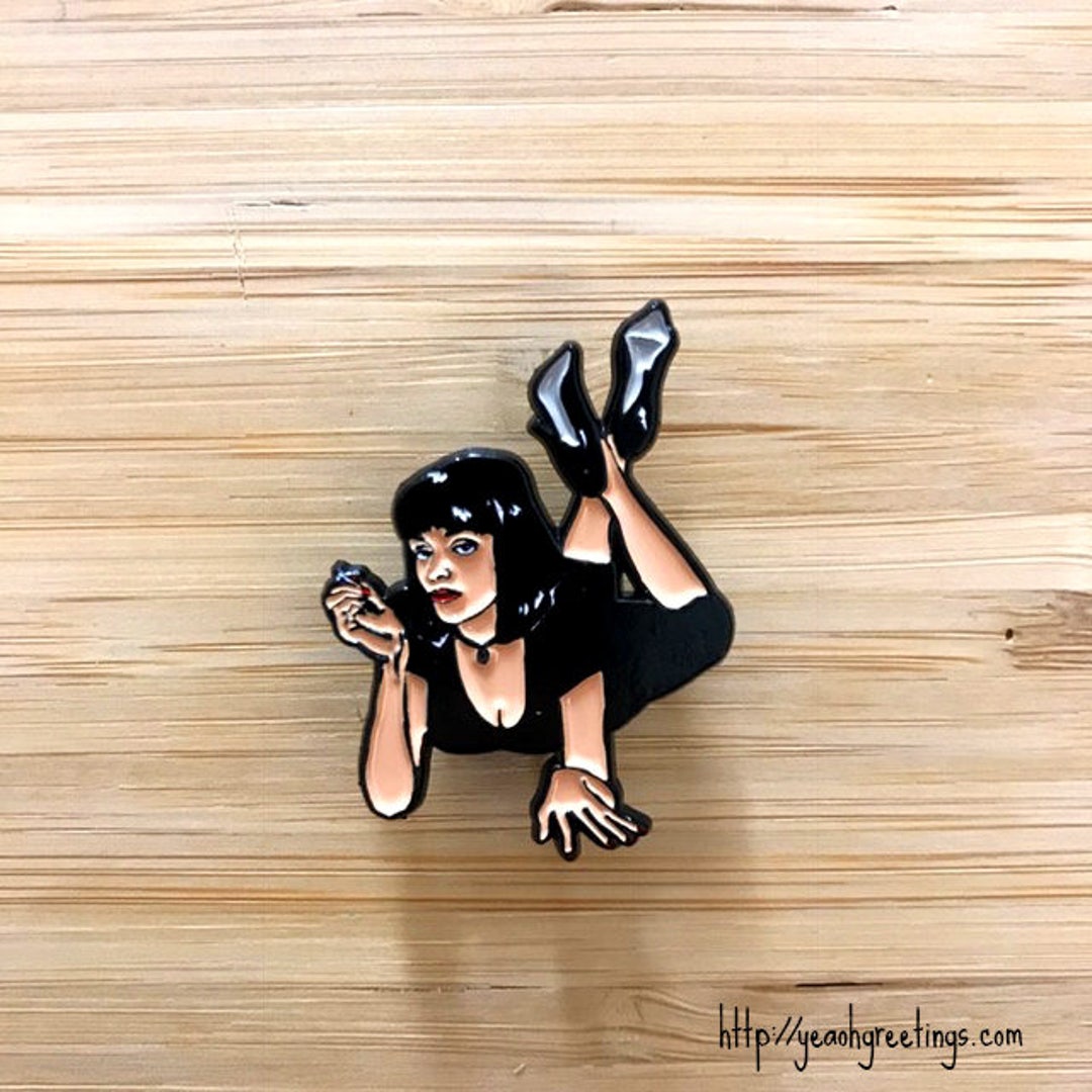 Mia 90s Retro Soft Enamel Pin, Soft Enamel Pin, Pop Culture Pins ...