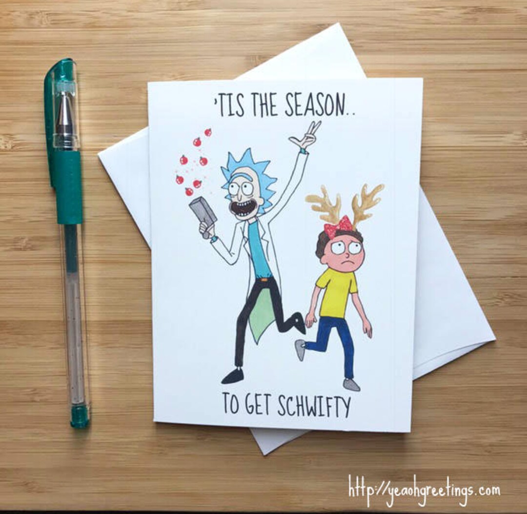 Mad Scientist Christmas Card Merry Christmas Card Happy - Etsy