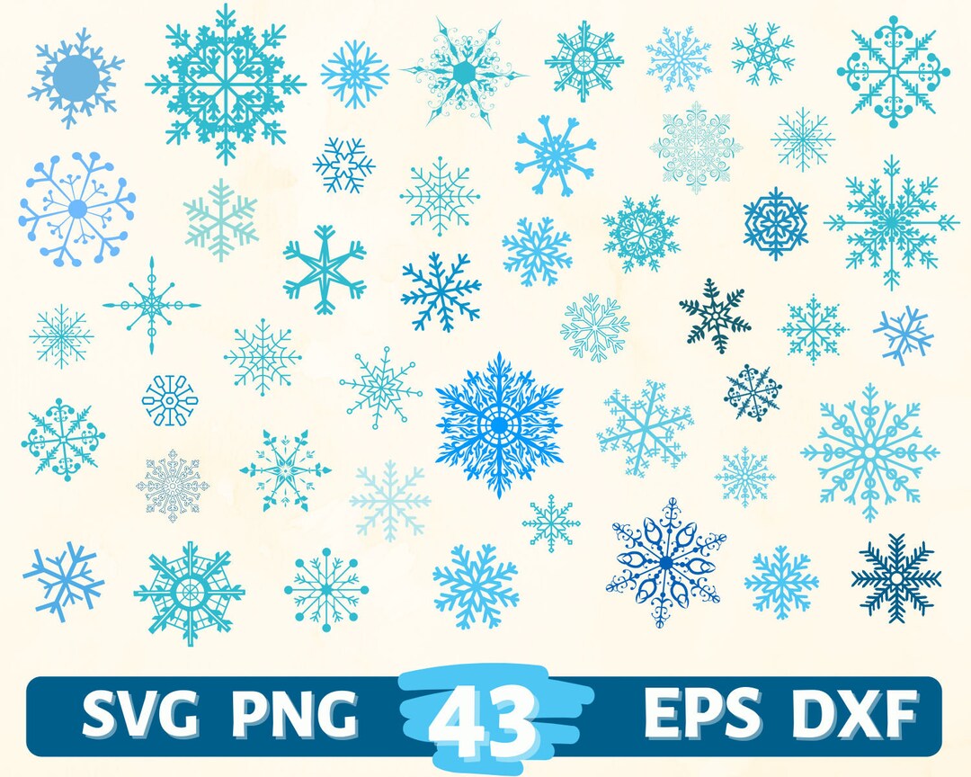 43 Snowflake Designs, Cut File for Cricut - Etsy