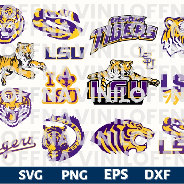 Lsu Svg - Etsy
