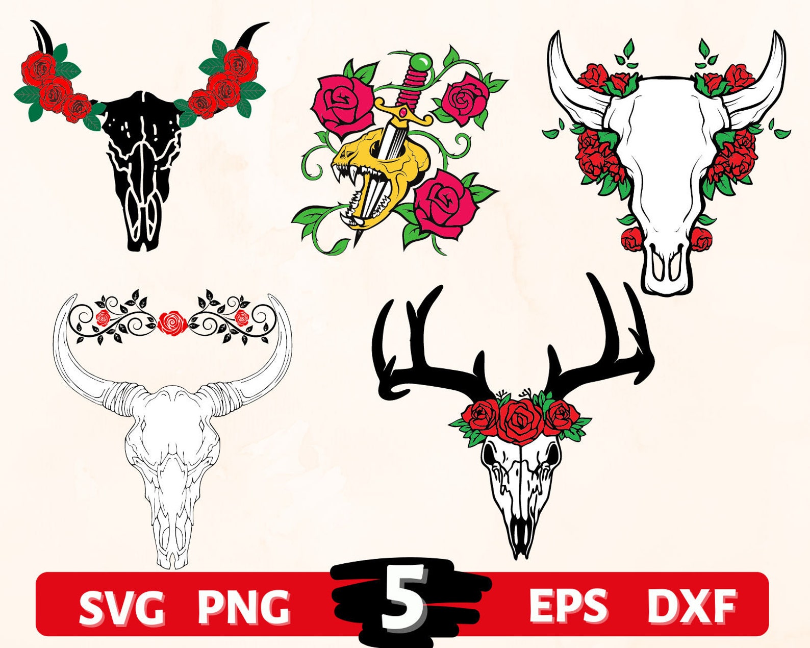 Bull Svg Bull Head Svg Bull Skull Svg Western Svg Cow - Etsy