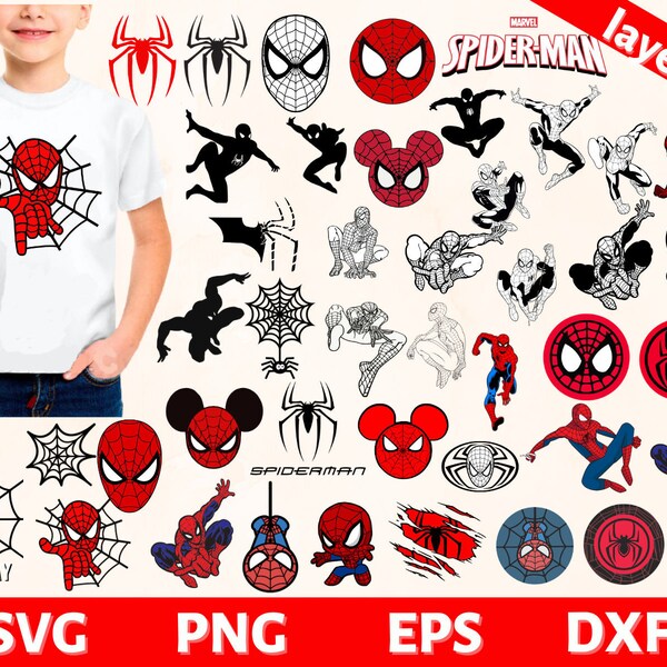 Spiderman Svg - Etsy