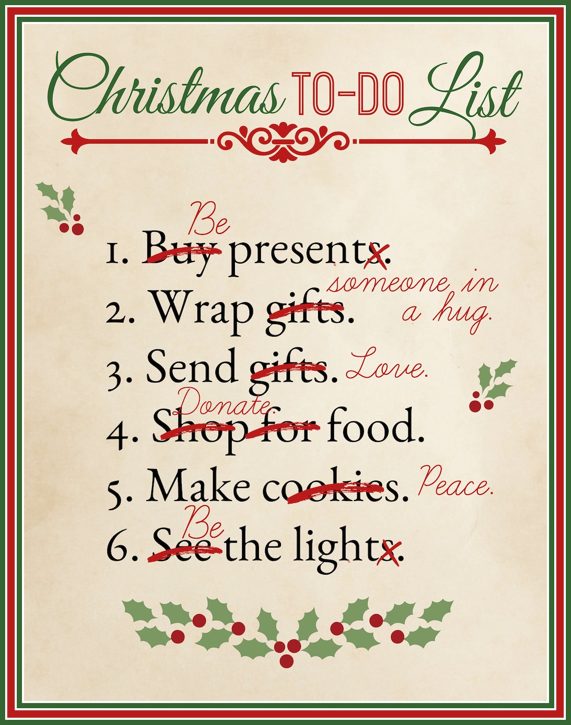 Christmas To-do List - Printable - Etsy