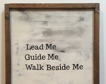 Lead me guide me | Etsy