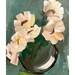 Flower Painting on a Wood Panel Original Art Blue - Etsy