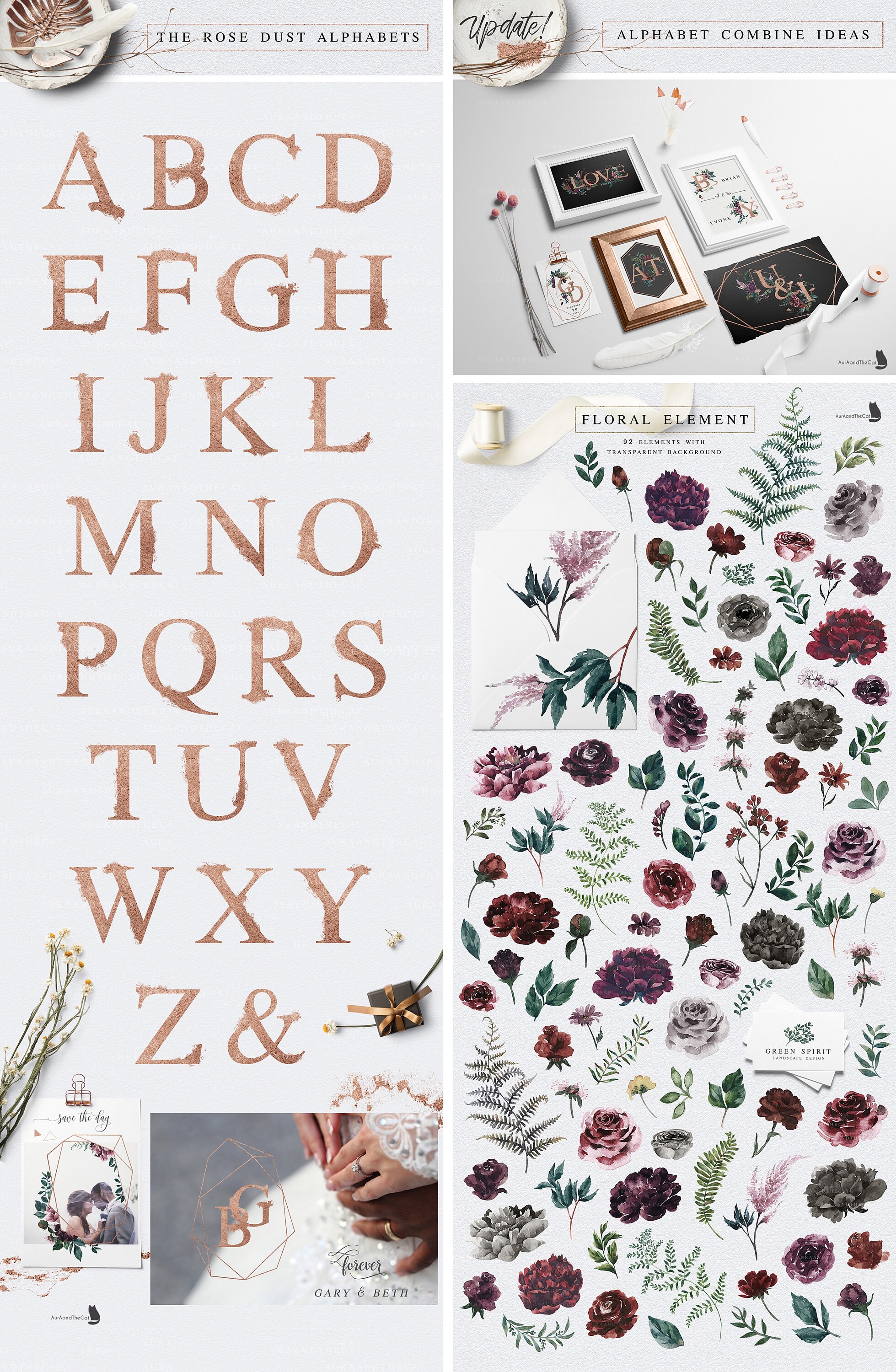 Into the Wild-watercolor Graphic Collection-animals, Trees & Mountain ...