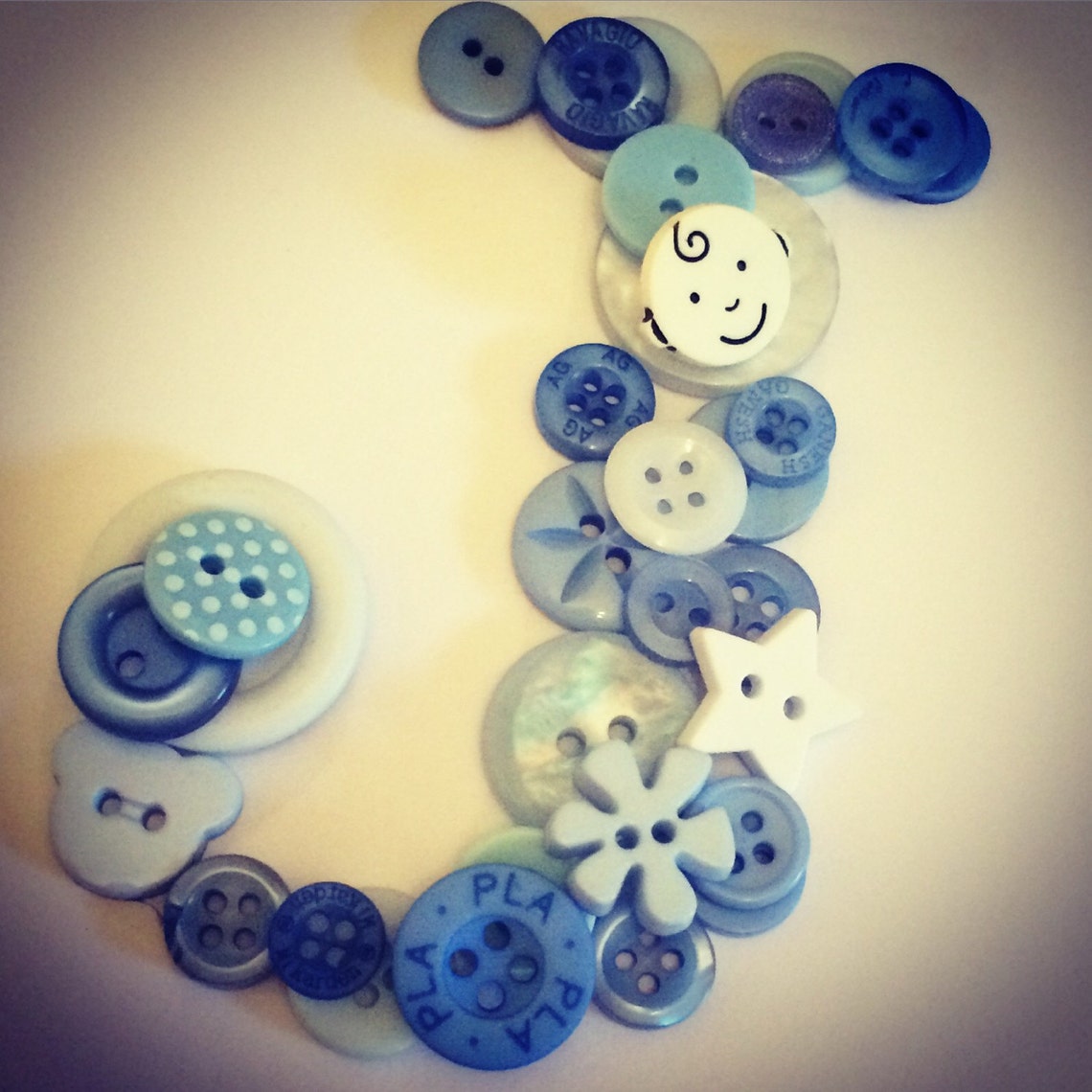 Personalised Framed Initial Made With Buttons. Perfect Gift - Etsy